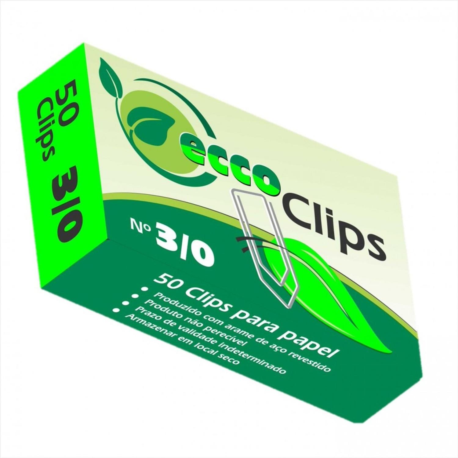 Clips Comum 3/0 – 50 Unidades – ECO – Papelaria Araújo